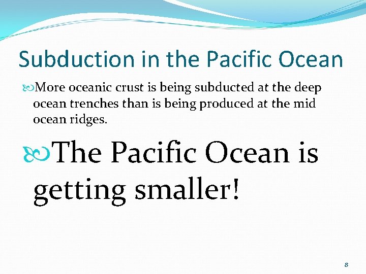 LEQ What is subduction where does it occur
