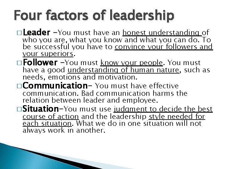 Organisation Behaviour UNITV Leadership Surbhi roy INTRODUCTION Leadership