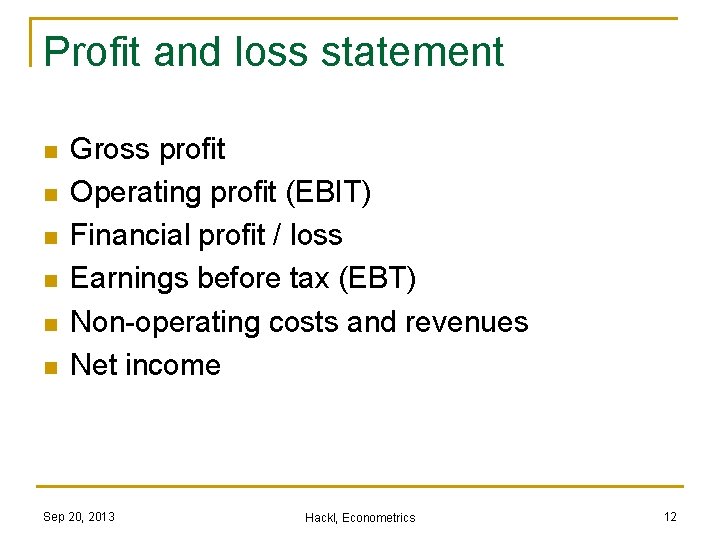 Accounting Basics Lecture 3 COSTS EXPENSES AND REVENUES