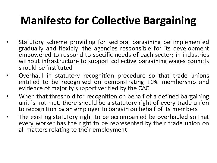 Growing the union through bargaining representation and action