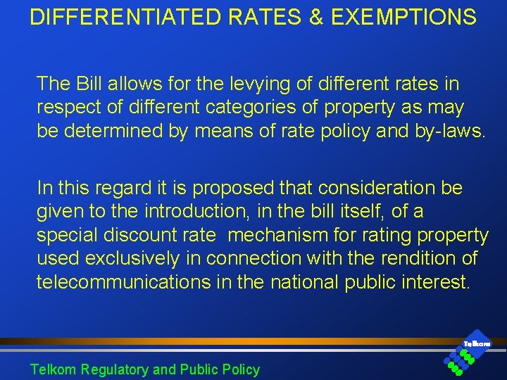 LOCAL GOVERNMENT PROPERT Y RATES BILL 2003 Thabo