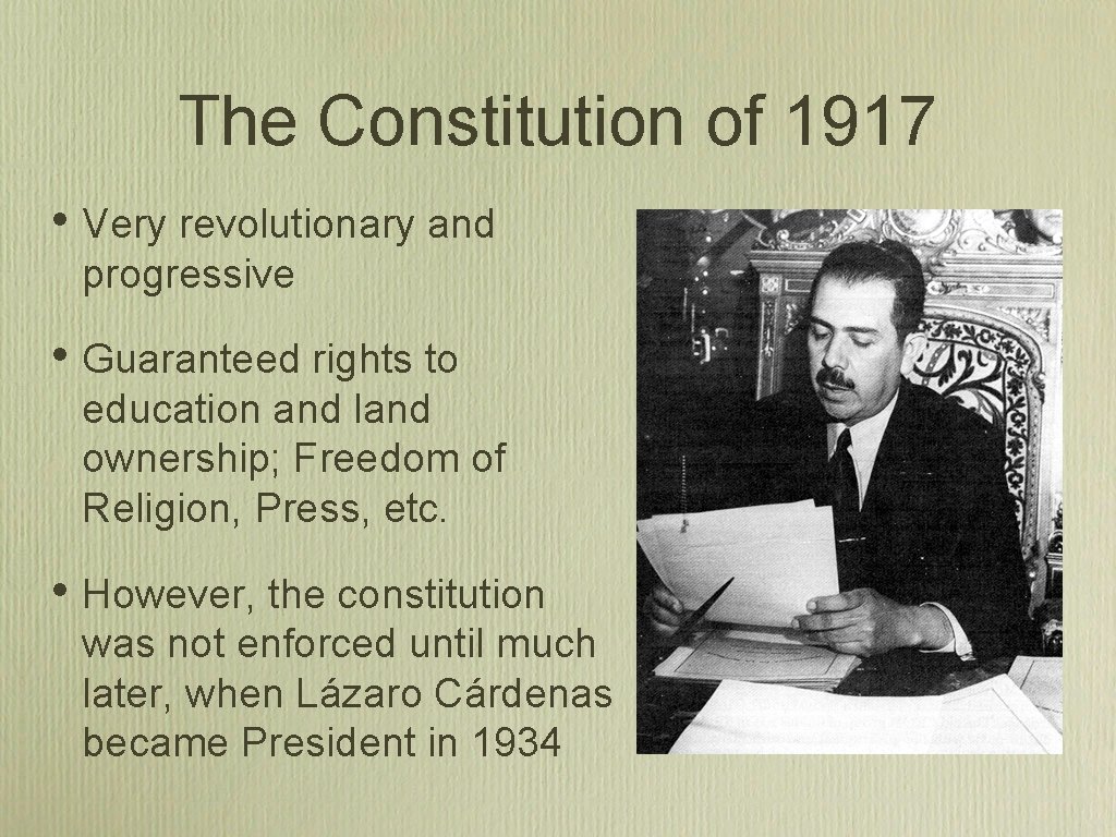 The Mexican Revolution A Presentation by Matt Greer