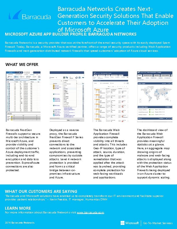 Barracuda Networks Creates Next Generation Security Solutions That