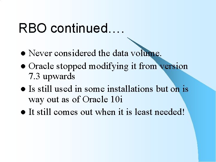 Oracle tuning a tutorial Saikat Chakraborty Introduction In