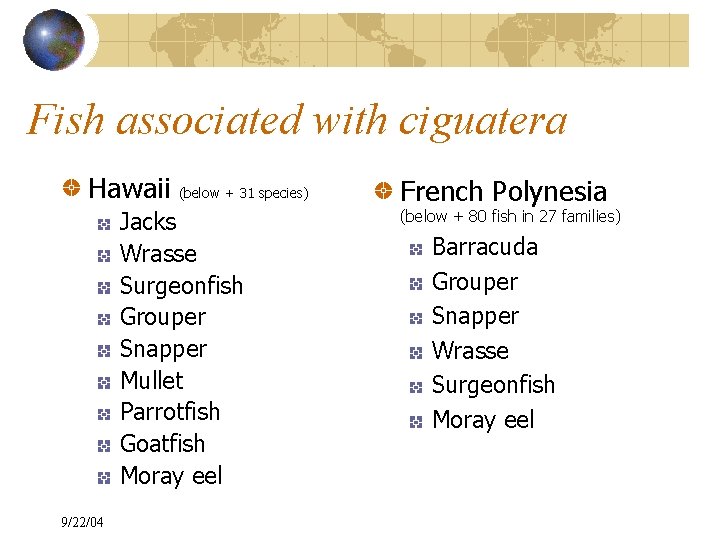 Clinical Manifestations of Ciguatera Toxicity Lee E BuenconsejoLum