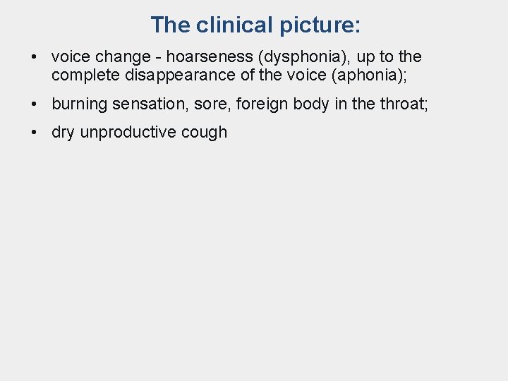 1 Acute diseases of larynx Department of Ear