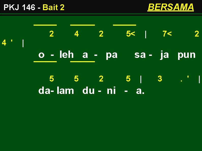 PKJ 146 1 3 BAWA PERSEMBAHANMU Syair dan