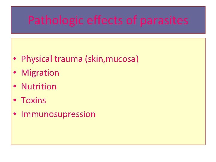 Parasitology Parasitology science about parasitic animals and relationships