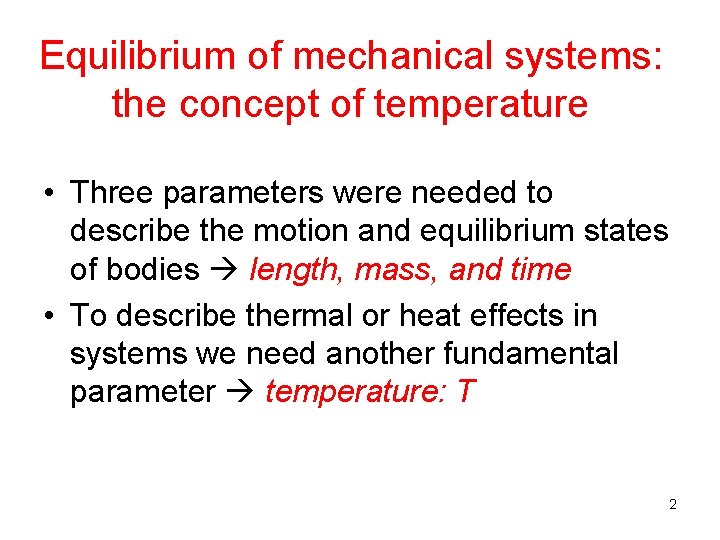 Chapters 12 15 Thermodynamics Introduction 1 Equilibrium of