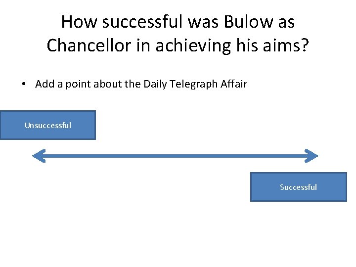 How successful was Bulow as Chancellor in achieving
