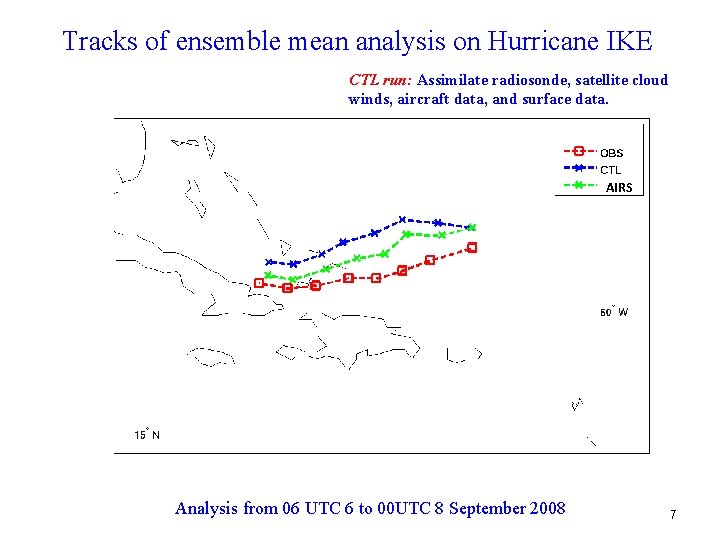 Tropical cyclone TC trajectory and storm precipitation forecast