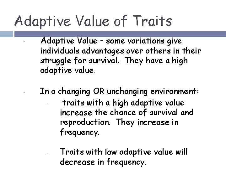 Theory of Evolution What is Evolution Evolution is