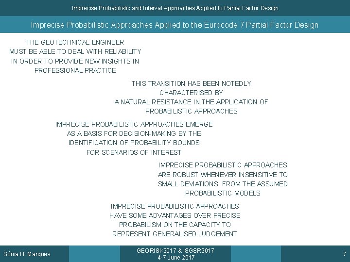 GEORISK 2017 Geotechnical Risk from Theory to Practice
