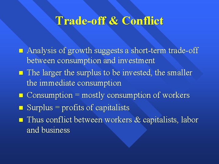 Classical Economic Crises Before the Great Depression Tradeoff