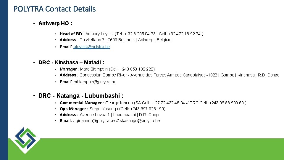 Services to Africa with the FRACHT Group POLYTRA