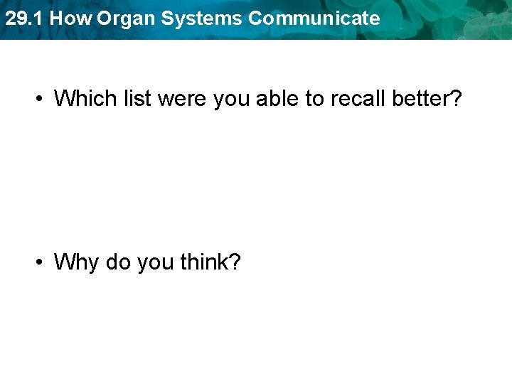 29 1 How Organ Systems Communicate SPONGE Top