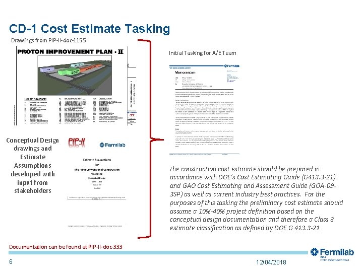 Cost Estimate Methodology WBS 121 06 Breakout Session