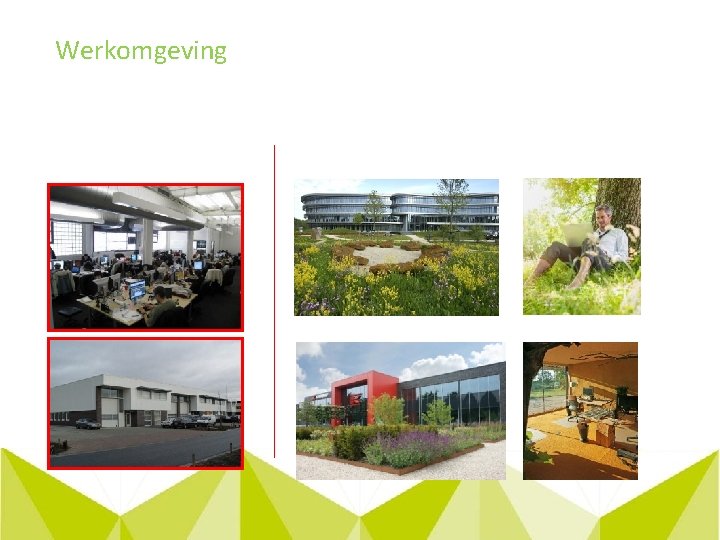 Actuele ontwikkelingen 2 Duurzaamheid in het groen Planning