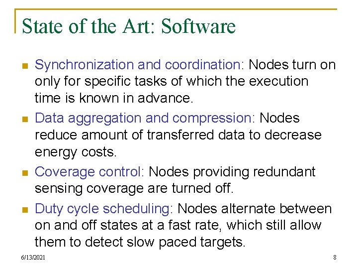 Overview Chapter 4 cont 4 Fidelity and Yield