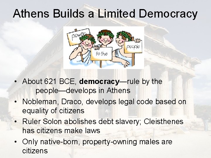 Athens v Sparta Greek Political Structure Citystates have