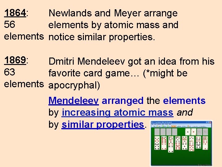Development of the Periodic Table Early chemists used
