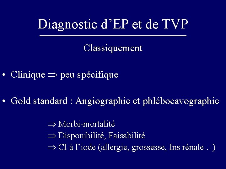 Embolie Pulmonaire et Thrombose Veineuse Profonde B Tardy