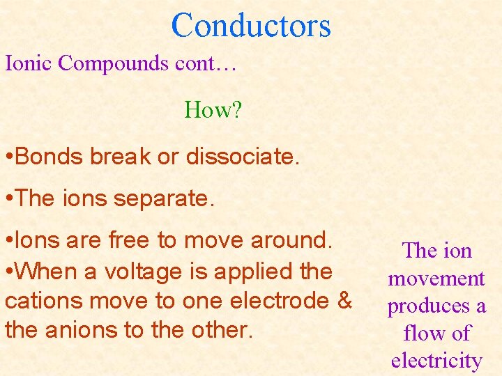 Chem warmup What is the difference between an