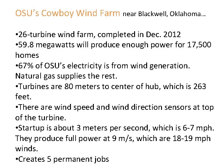 Harvest the Wind Presented by Connie Tebow Lesson