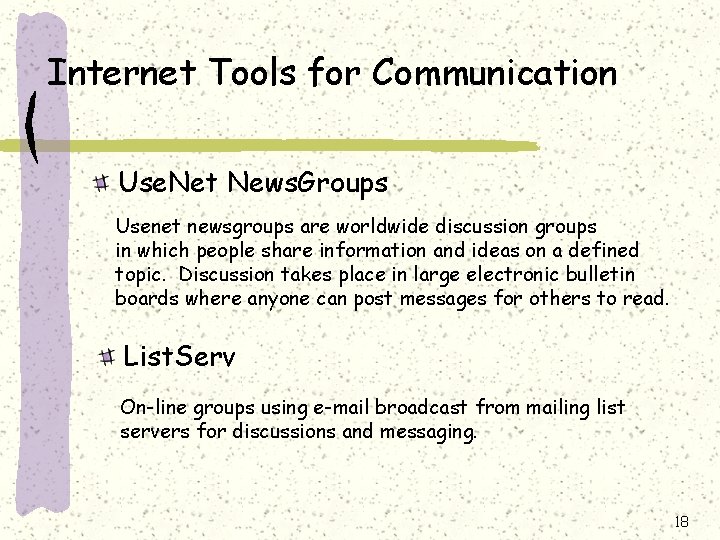 Chapter 7 The Internet Intranets and Extranets Learning