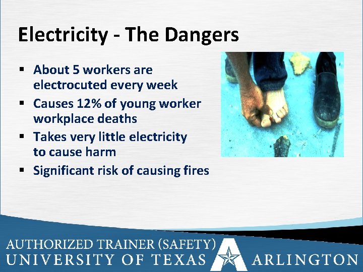 Electrical Safety Terminal Learning Objective Upon completion of