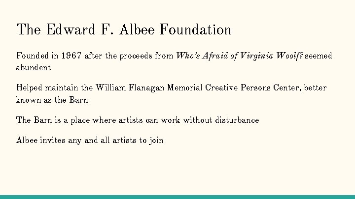 Edward Albee Preston Rowland Keaton Fritz Dylan Daniels
