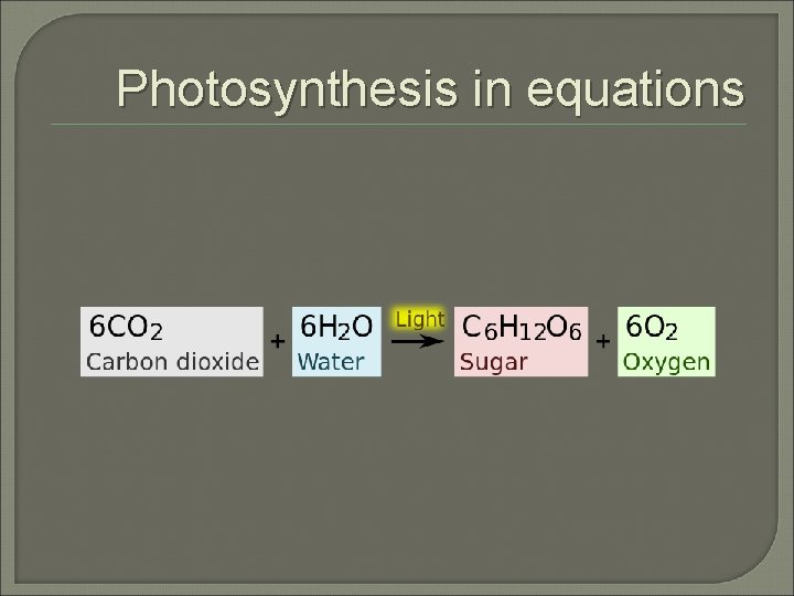 Photosynthesis Cellular Respiration Photosynthesis Photosynthesis in ...