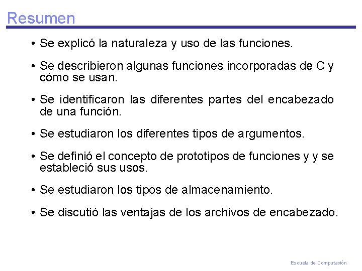 Unidad 1 Funciones Objetivos del Aprendizaje Explicar la