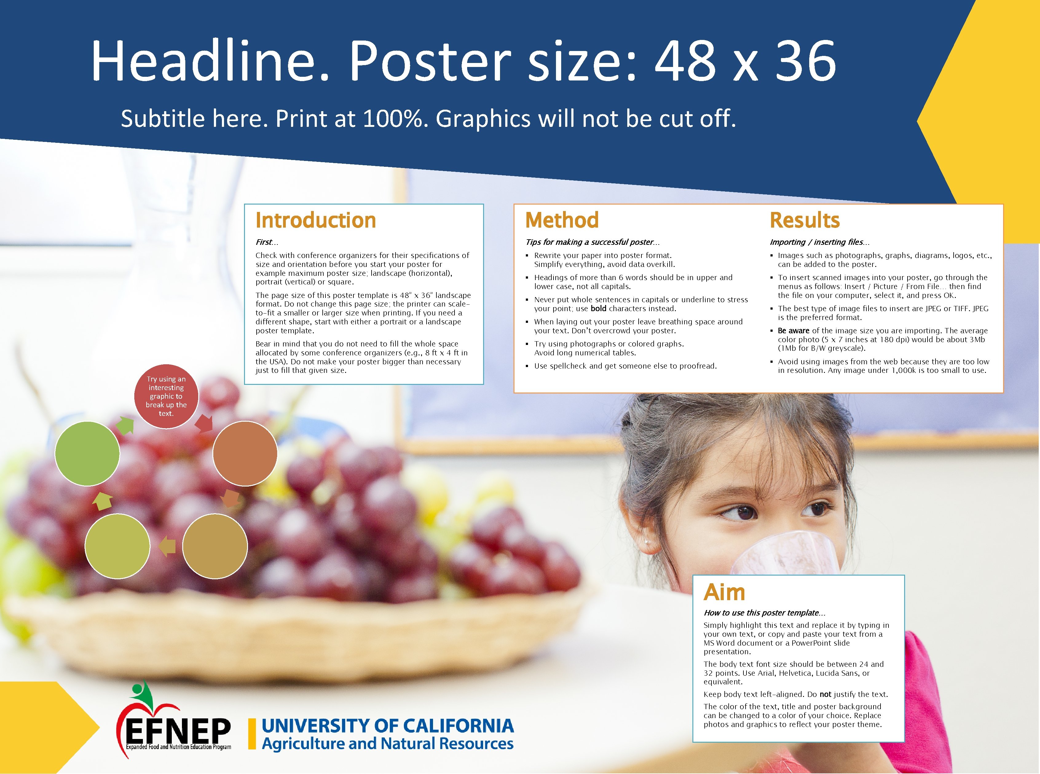 Headline Poster size 48 x 36 Subtitle here