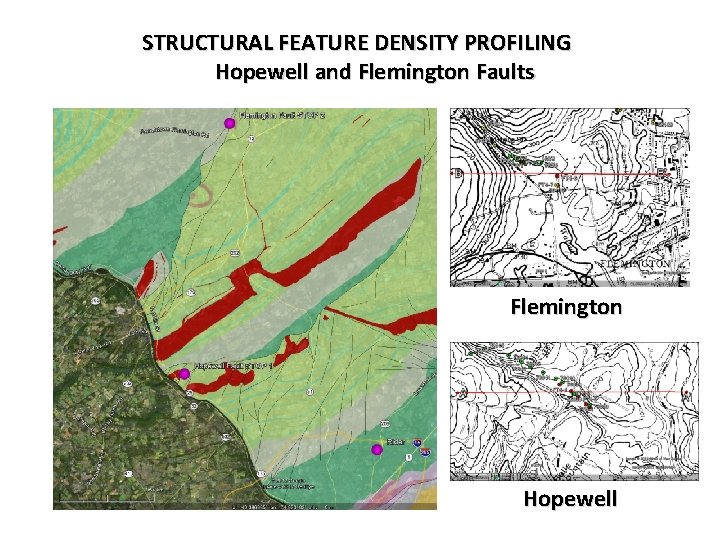 STRUCTURAL FEATURE DENSITY PROFILING Hopewell and Flemington Faults