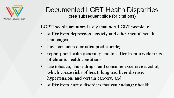 Health Challenges for LGBT People The Laws Contribution