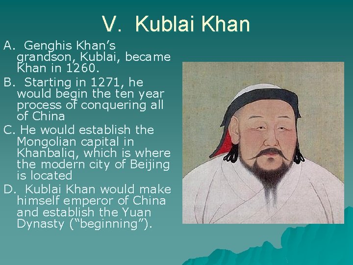 Mongolian Empire I Mongols A Mongols lived in