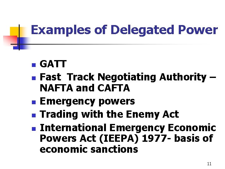 National Lawmaking Powers and the Regulation of U