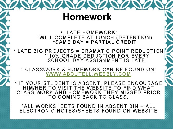 WELCOME TO BACK TO SCHOOL NIGHT LANGUAGE ARTS