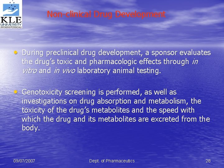 DRUG DISCOVERY NEW DRUG DEVELOPMENT PROCESS BY Dr