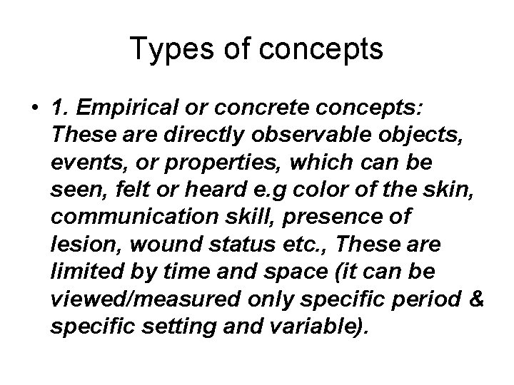 INTRODUCTION TO What is concept Concept is an