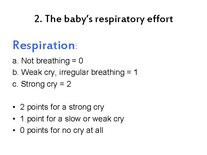 APGAR TEST What is it A test developed