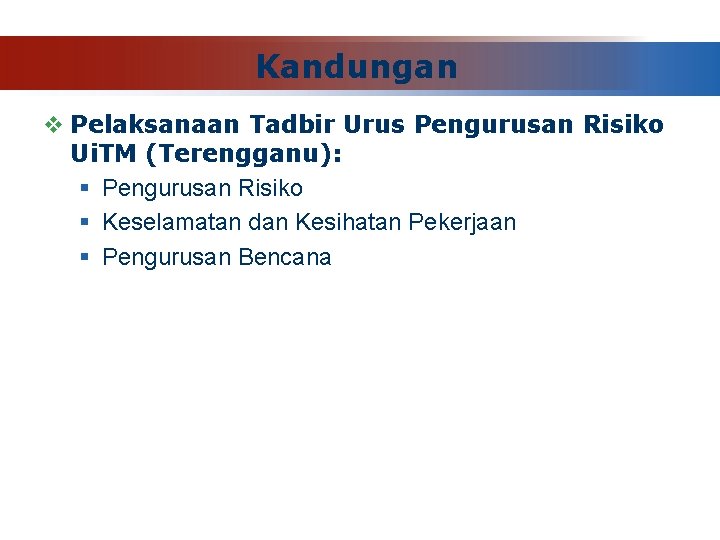 LOGO Pelaksanaan Tadbir Urus Universiti Teknologi MARA Cawangan
