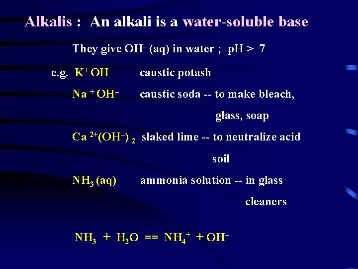 Acids Bases Definition of an acid An acid