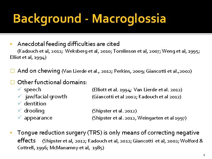 Feeding Skills in Infants with Macroglossia in Beckwith