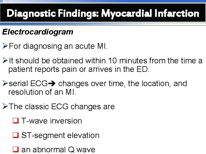 Chapter 28 Management of Patients With Myocardial Infarction
