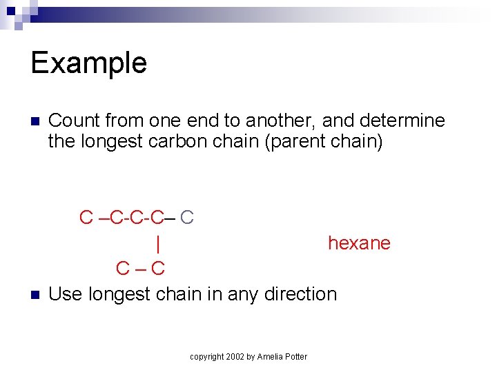 Naming of Hydrocarbons SCH 4 U 0 Mr