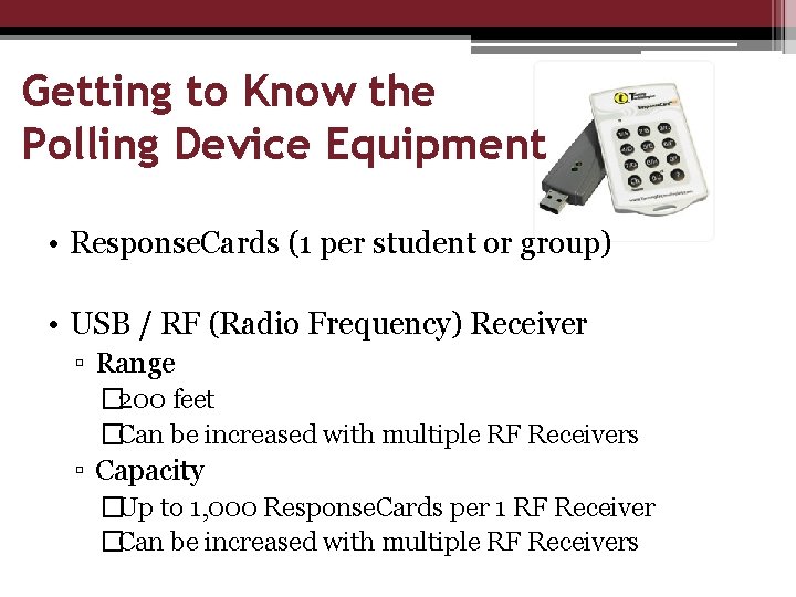Interactive Assessment Polling Technology for Classrooms HandsOn By