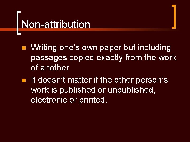 Plagiarism The BIG NONO Quick write Write on