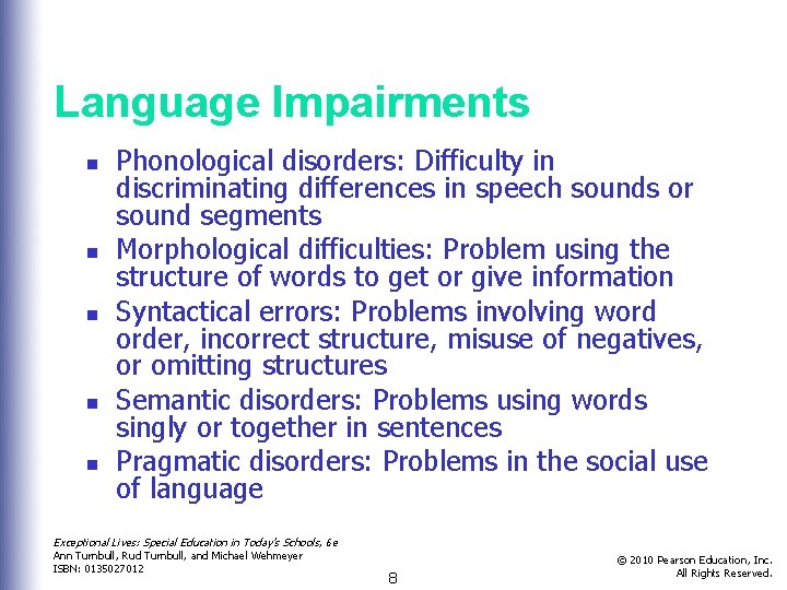 Chapter 6 Understanding Students with Communication Disorders Exceptional
